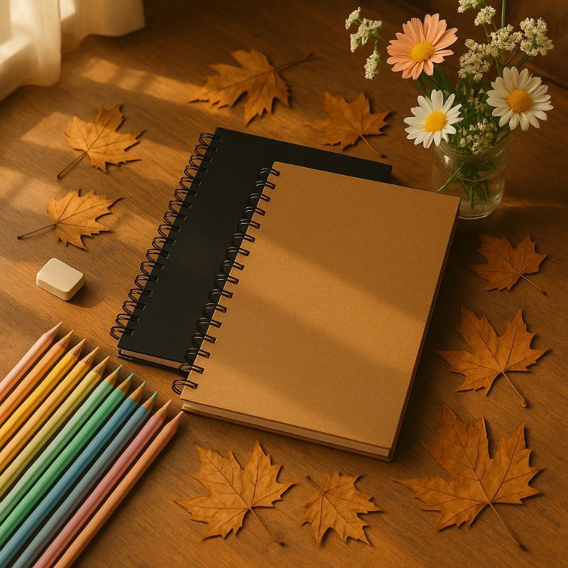 Jual Sketchbook 100 Halaman Notebook Spiral Tebal A5 A6 50 lembar Buku ...