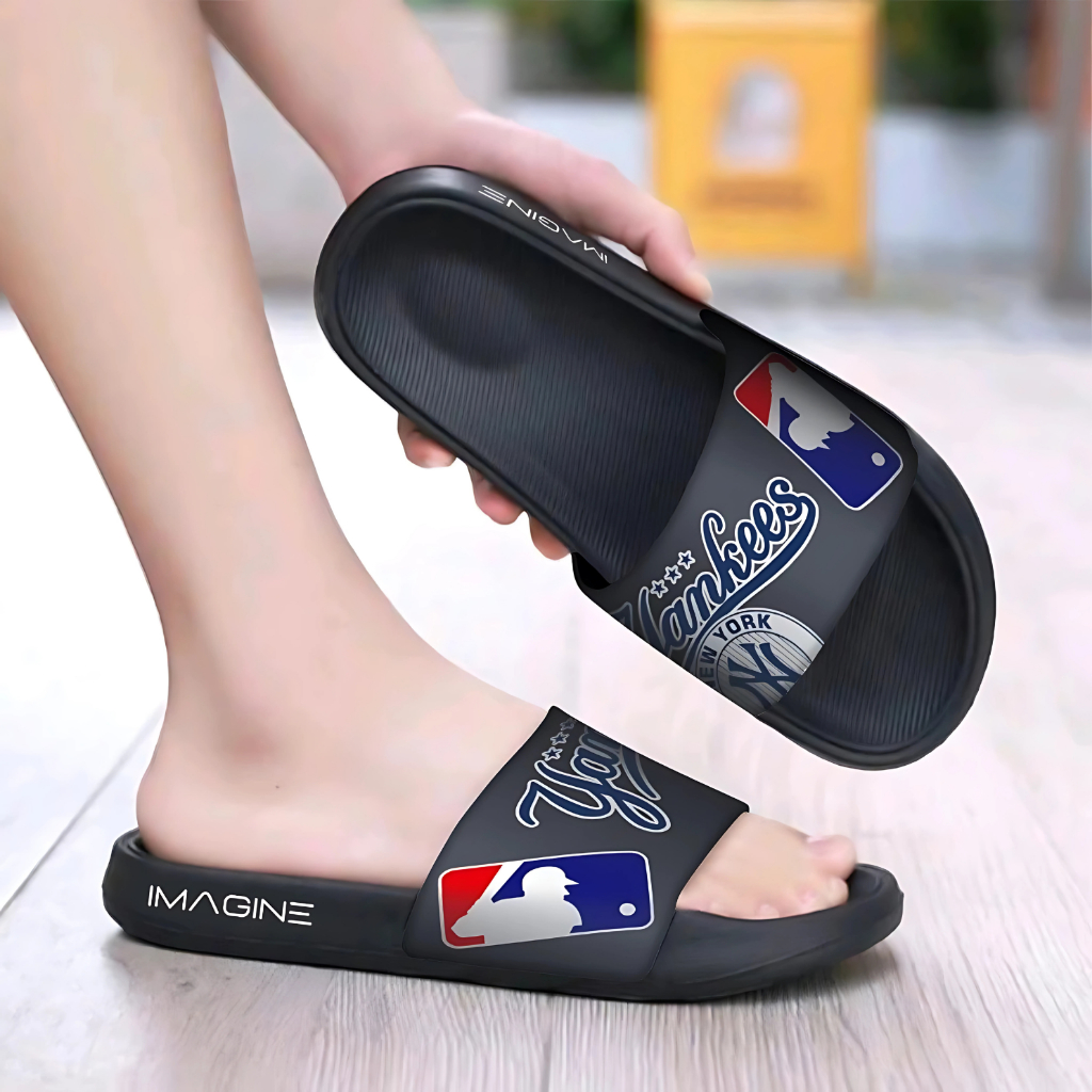 Jual Sandal slop pria wanita Keren Karet Ringan Model Terbaru Kekinian ...