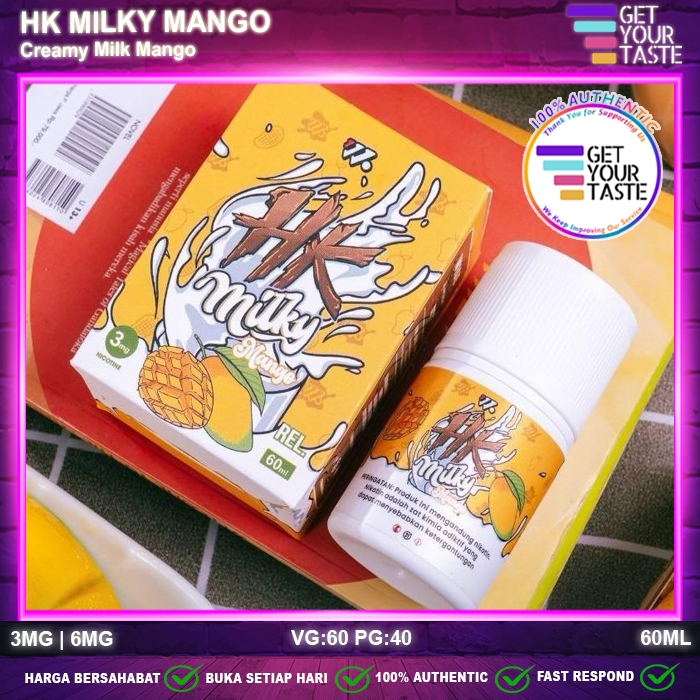 Jual Liquid HK Milky Mango 60ML by Wise Juice | Shopee Indonesia