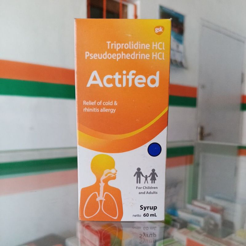 Jual Actived kuning actifed kuning actifed pilek alergi @60ml@ED Nov ...