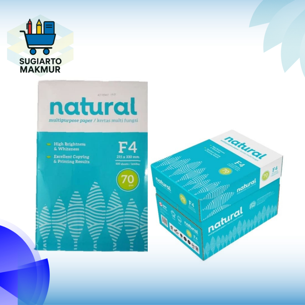 Jual Natural F4 Kertas Multifungsi / Natural A4 Kertas / Kertas HVS 1 rim / KERTAS HVS / PRINT ...