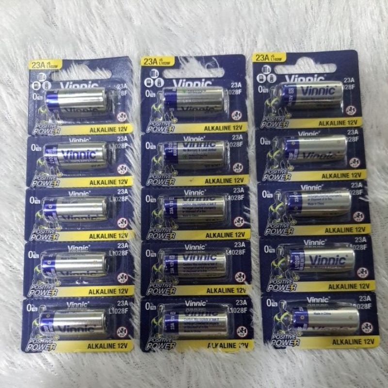 Jual baterai vinnic L1028F 23a original baterai alkaline 23a original ...