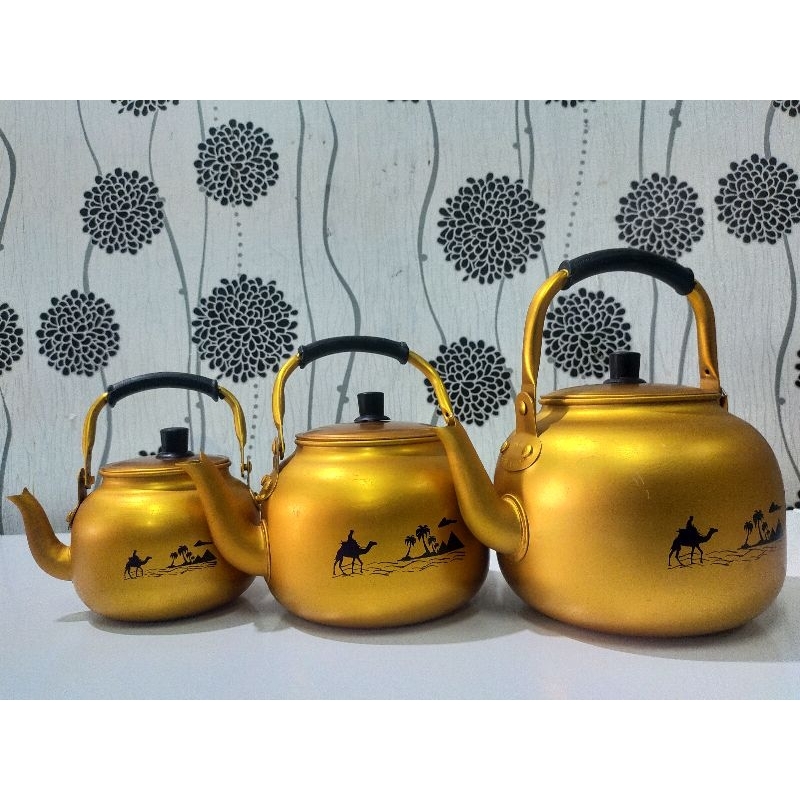Jual Teko Arab Emas,teko Arab Kuningan 1 liter,2 Liter,3 liter | Shopee ...
