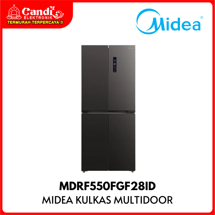 Jual MIDEA Kulkas Multidoor 4 Pintu Kapasitas 407 Liter Inverter MDRF550 MDRF550FGF28ID | Shopee ...