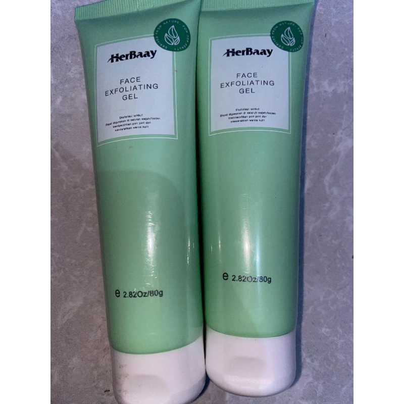 Jual HerBaay Face Exfoliating Gel 80g | Shopee Indonesia