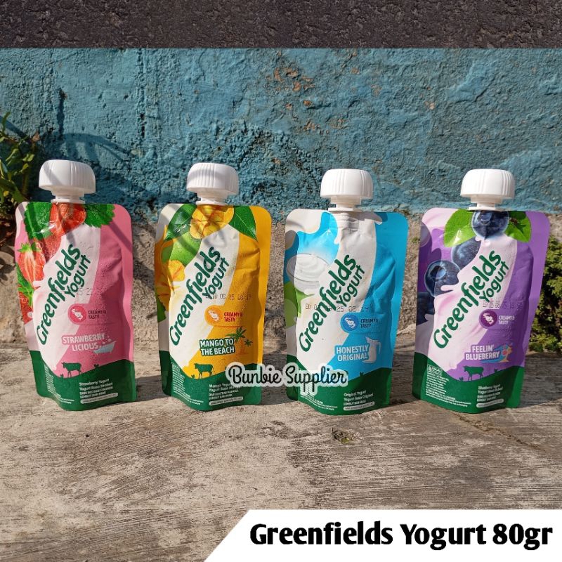 Jual GREENFIELDS Yogurt Pouch 110gr (SATUAN) | Shopee Indonesia