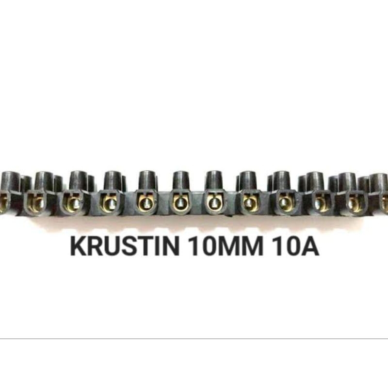 Jual Krustin kabel Terminal Blok lampu TL Terminal Block 10a 10mm ...