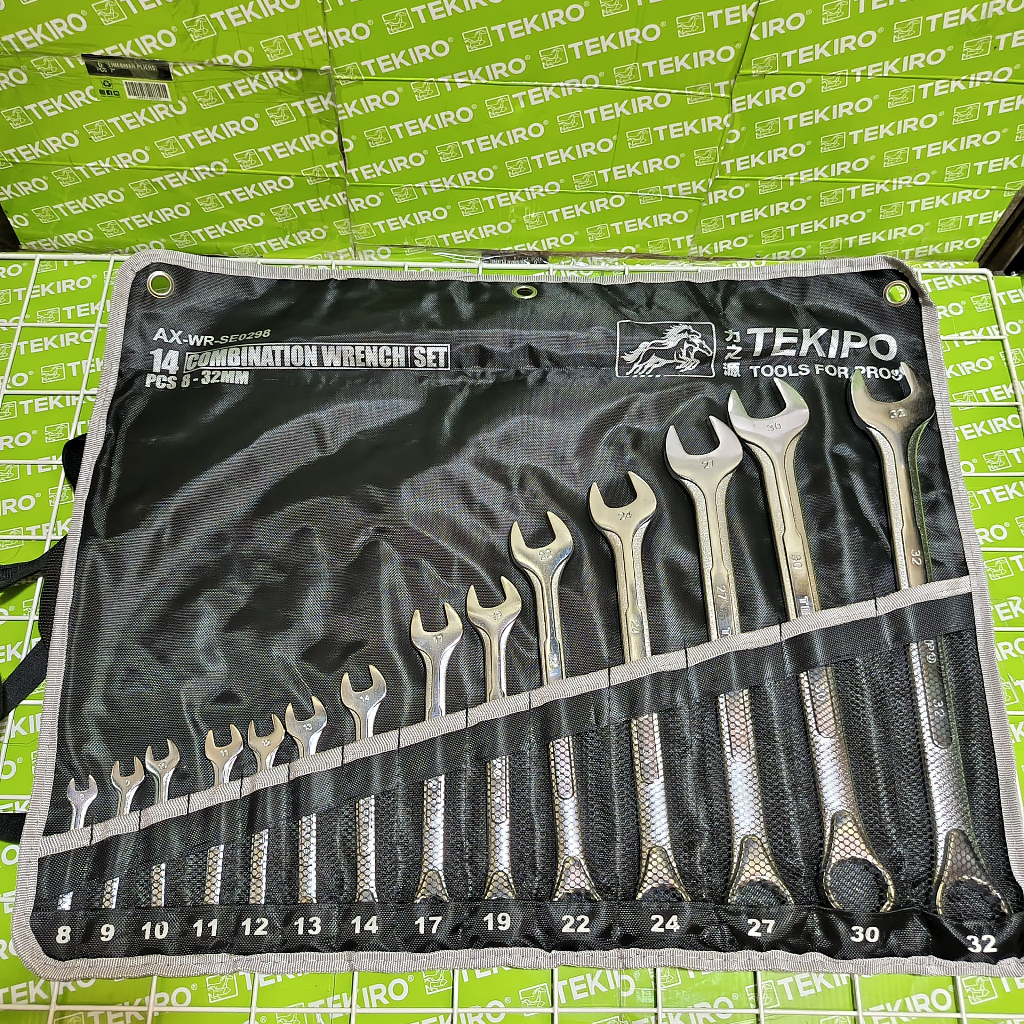 Jual Tekiro Kunci Ring Pas Set (8 - 32 Mm) 14 Pcs / Kunci ring set 8 pcs TEKIRO 8 - 24 mm ...