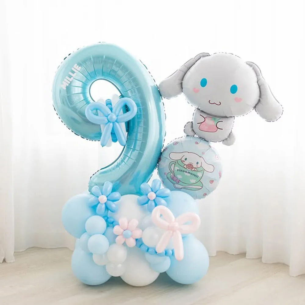 Jual Paket Balon Cinnamoroll Angka Biru Sanrio Dekorasi Stand | Shopee ...