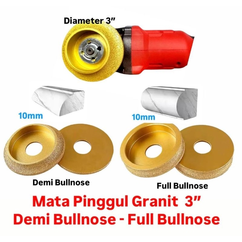 Jual Mata Roda Gerinda Pinggulan Pinggul Granit 3" 10mm / Diamond ...