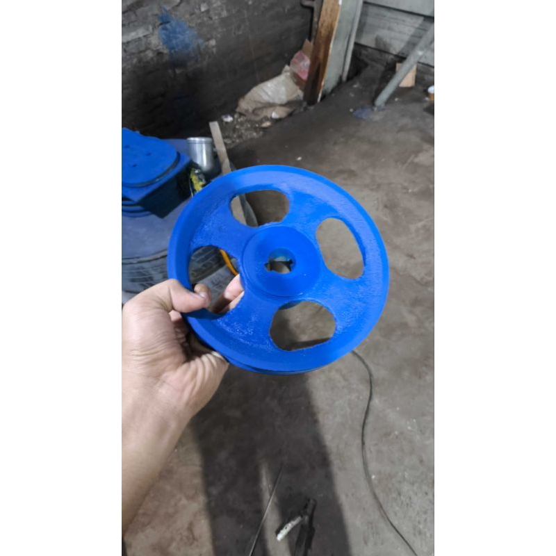 Jual PULLEY A1 8 INCH ASS BESAR BESI COR | Shopee Indonesia