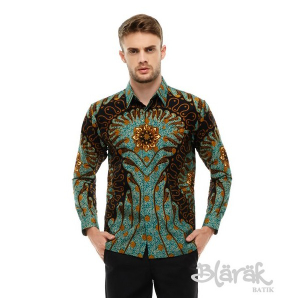 Jual BLARAK - Baju Batik Pria Seno Dyadmiko Hijau | Shopee Indonesia