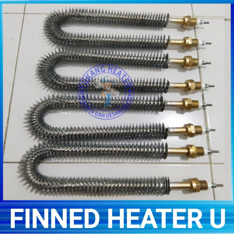 Jual Finned Heater Tipe U size dia pipa 11 mm x Panjang 400 mm x 220/ ...