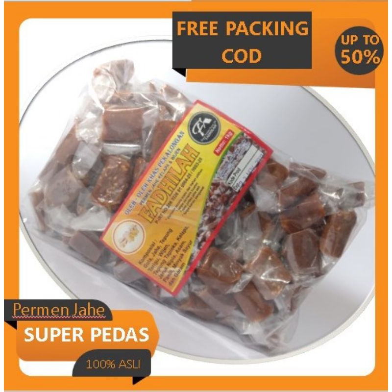 Jual Permen Jahe Fadhilah Asli Jahe Pedas Manis Gurih 1 kg | Shopee ...