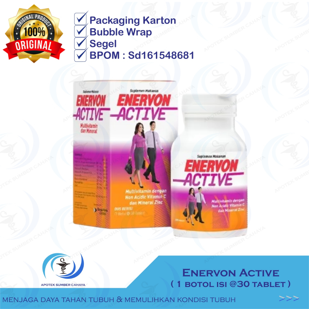 Jual Enervon Active (isi 30 Tablet) | Shopee Indonesia