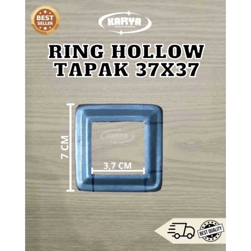 Jual Ring Hollow 37x37 mm kecil / besi plat tapak hollow minimalis ...