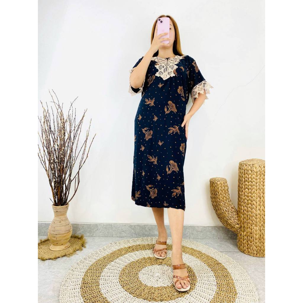 Jual Batik Benang Raja Daster Renda Jumbo | Shopee Indonesia