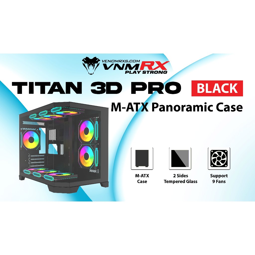 Jual CASING PC VENOMRX TITAN 3D PRO | Shopee Indonesia