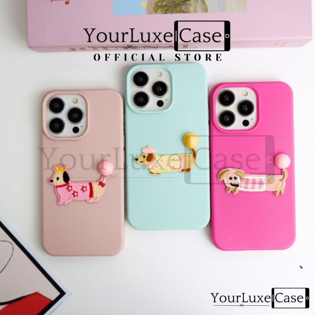 Jual 3D Case Tema Cute Doggy Aesthetic Casing HP iPhone 7 8 X XR XS 11 ...