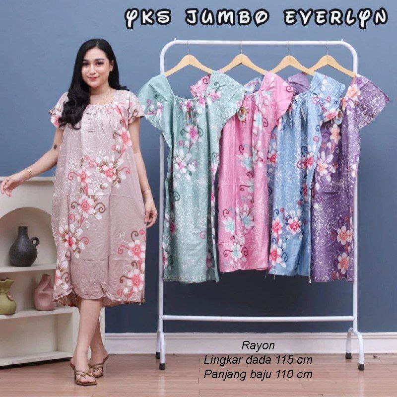 Jual Daster Yukensi Jumbo Everlyn Bunga Ibu Hamil | Shopee Indonesia
