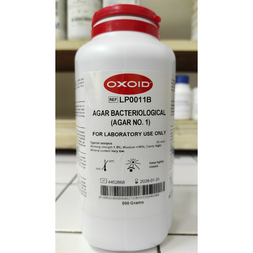 Jual Agar Bacteriological (Agar No. 1)/ OXOID LP0011B - expired Jan ...