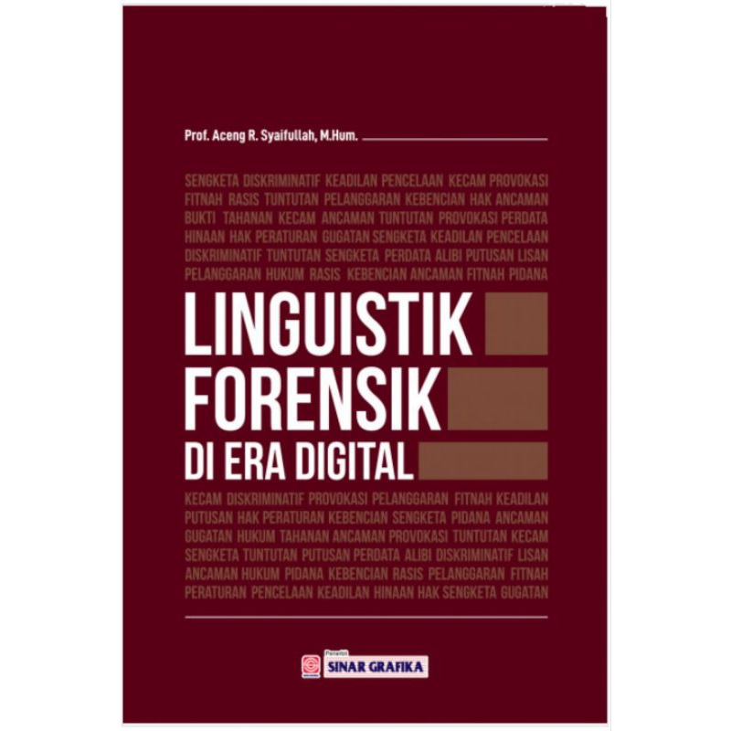 Jual Original Linguistik Forensik Di Era Digital Prof Aceng R ...