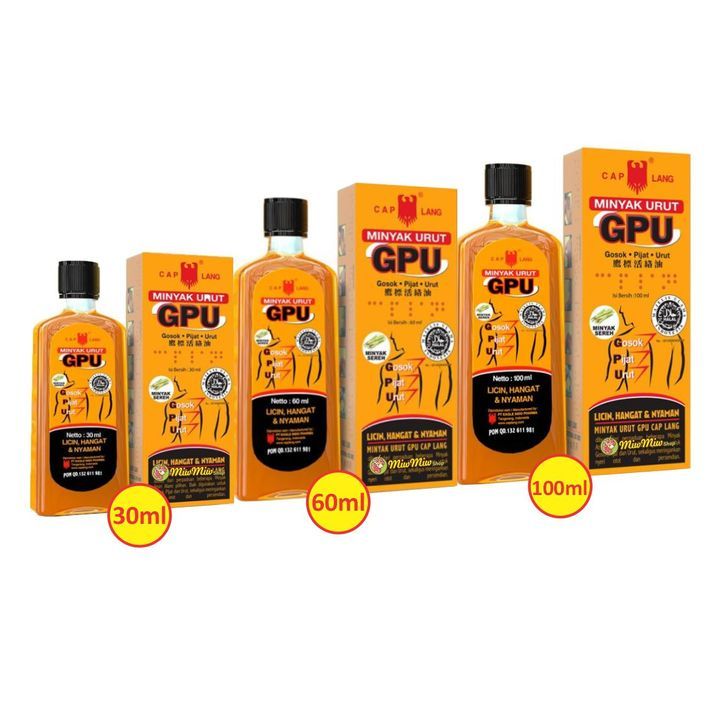 Jual Minyak GPU Sereh Cap Lang Asli (12pcs) (30 mL) | Shopee Indonesia