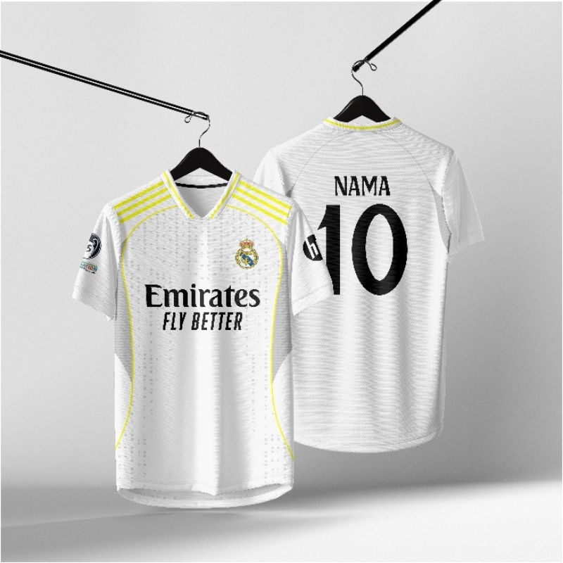 Jual JERSEY REAL MADRID FULL PRINTING GRATIS NAMA DAN NOMOR PUNGGUNG | Shopee Indonesia
