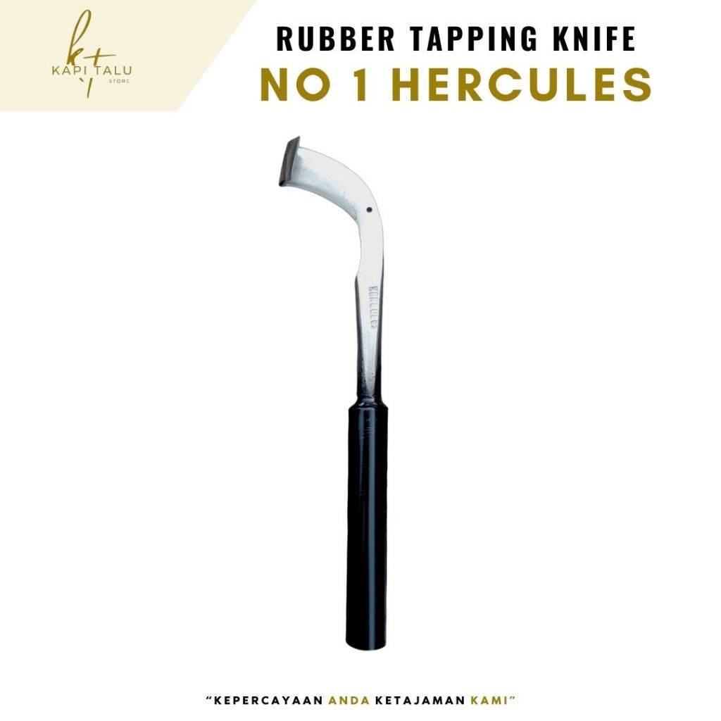 Jual PISAU SADAP KARET NO. 1 SUDAH ADA MATA TAJI CAP HERCULES (RUBBER ...