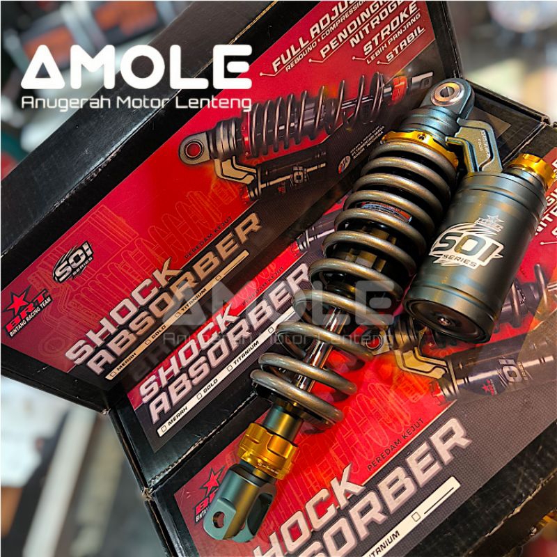 Jual Shock Breaker Shock BRT SOI 320 330 MM Vario 125 150 Beat Scoopy ...