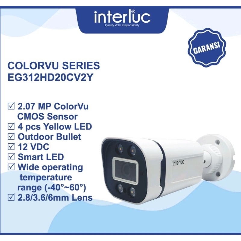 Jual Cctv Colourvu Audio Interluc 2MP HD20CV3 | Shopee Indonesia
