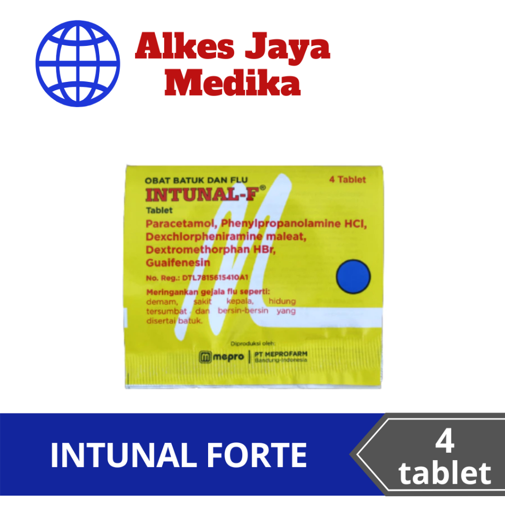 Jual INTUNAL F Isi 4 Tablet - Obat Batuk Pilek | Shopee Indonesia