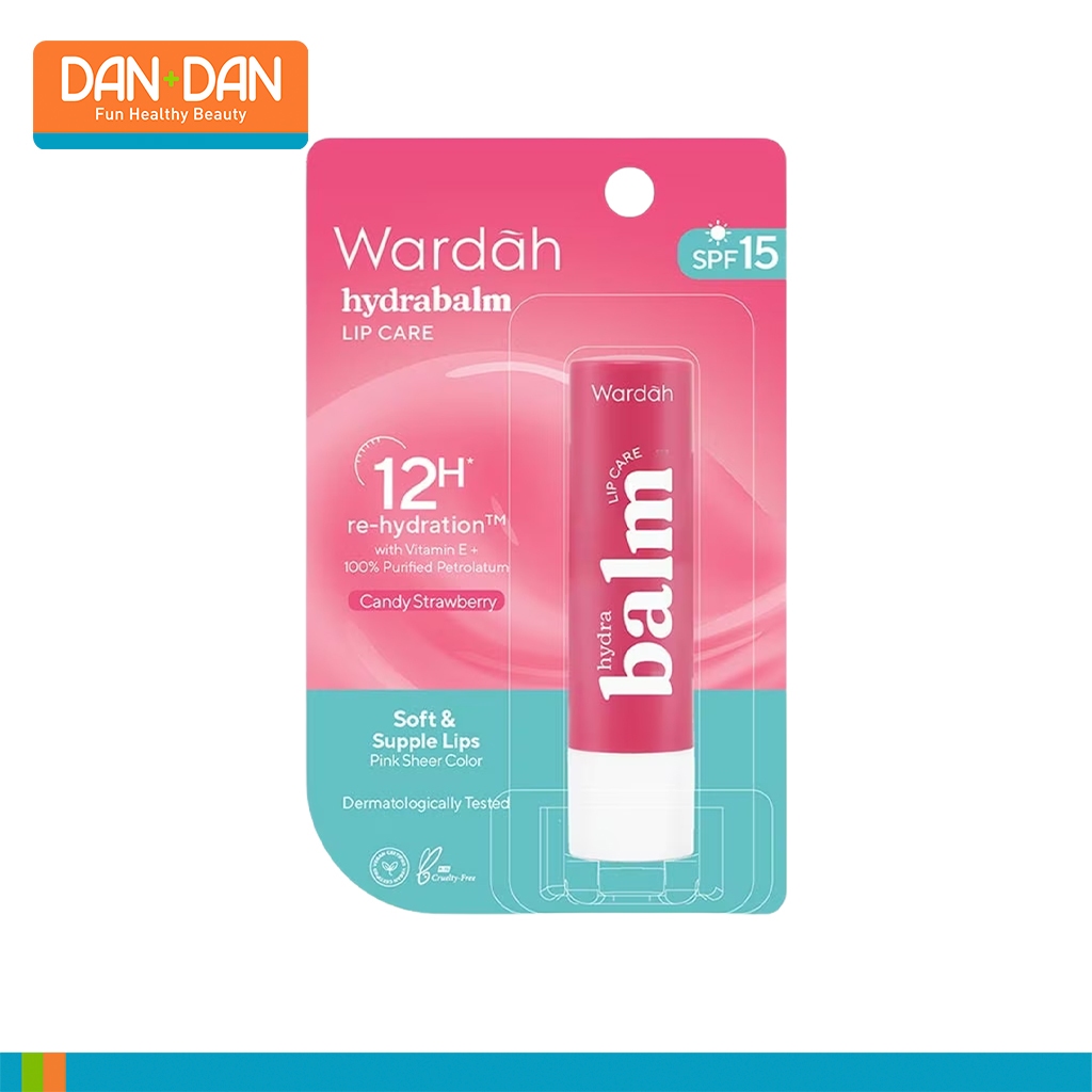 Jual Wardah Fruity Sheer Lip Balm Strawberry (416357) | Shopee Indonesia