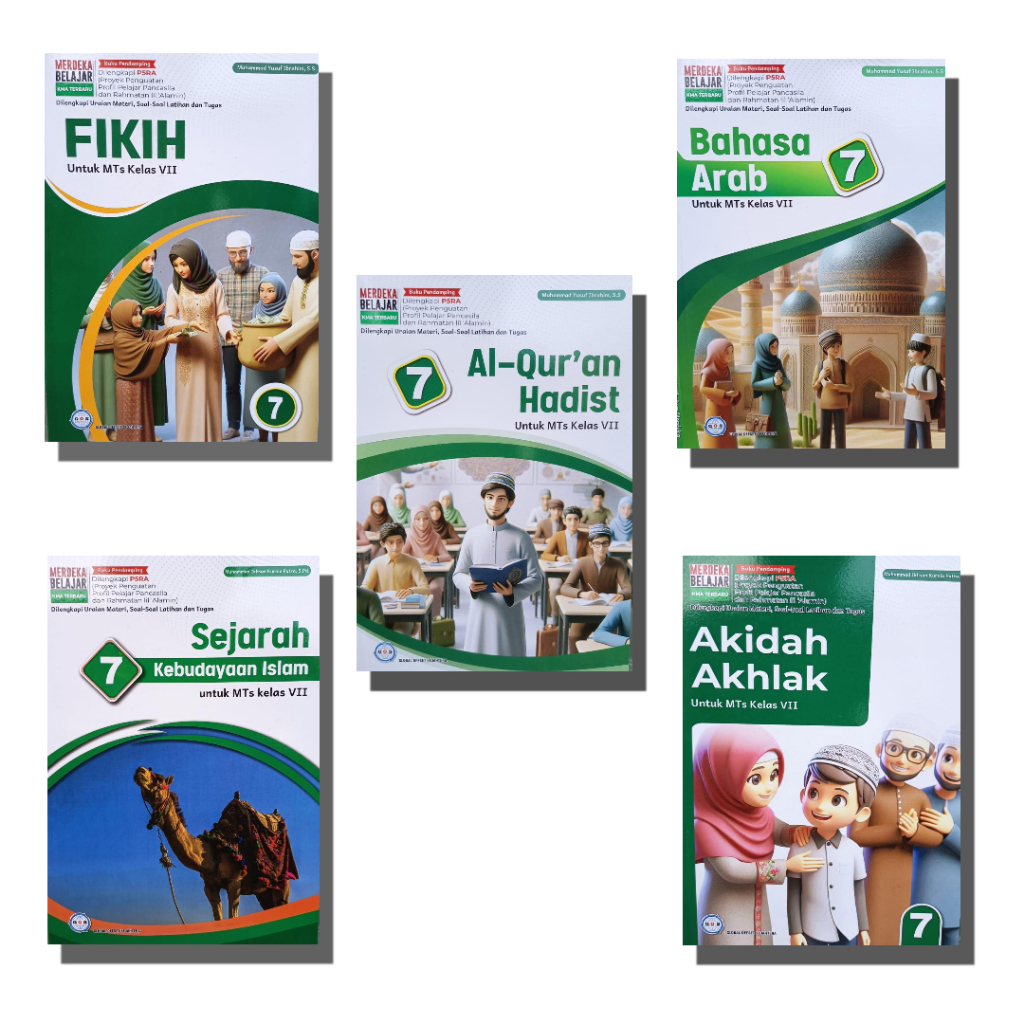 Jual Buku Pendamping Kelas 7 MTs Fikih Bahasa Arab Akidah Akhlak SKI AL Quran Hadis Kurikulum ...