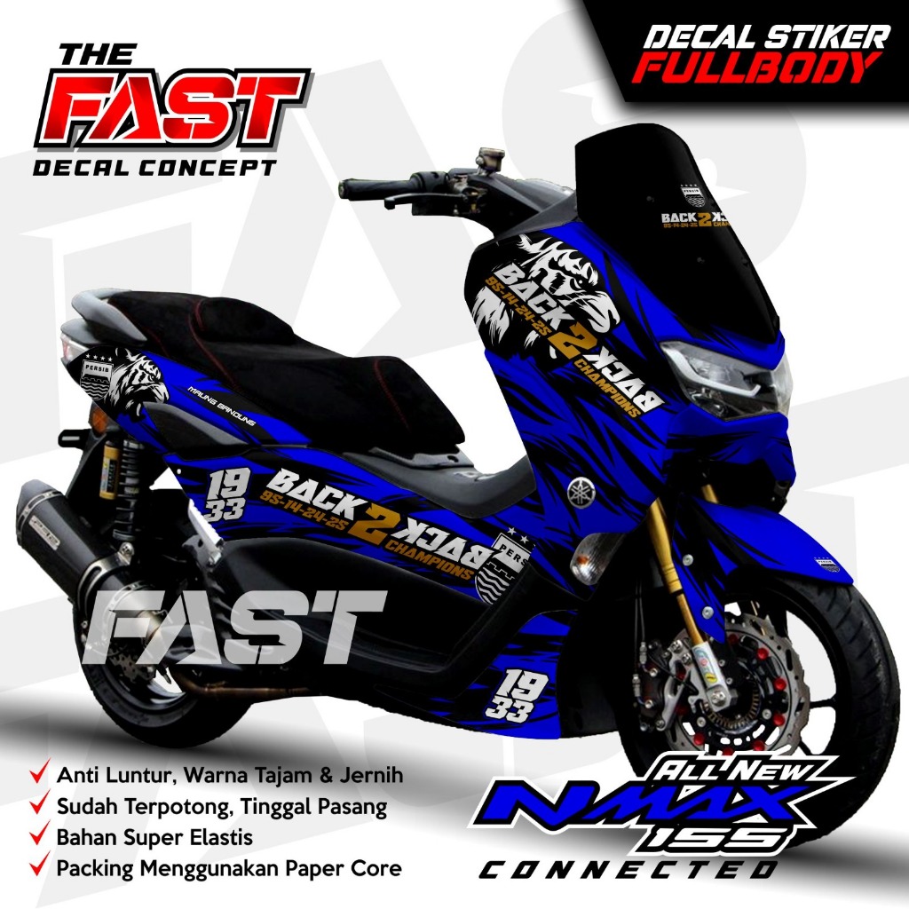 Jual TERBARU Decal Sticker Yamaha Nmax 155 New Fullbody back2back Decal ...