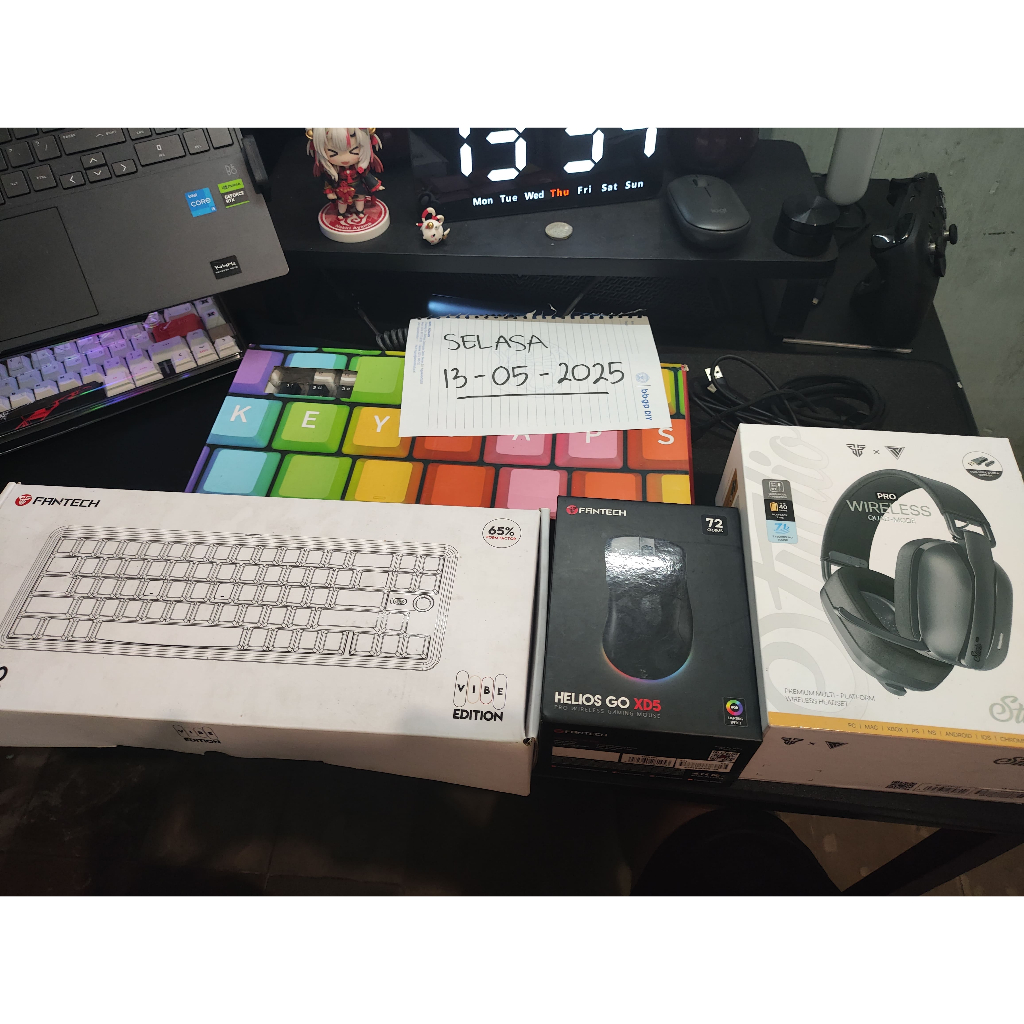 Jual Fantech Set (Keyboard Maxfit70 + Mouse Gelios Go XD5 + Headset ...