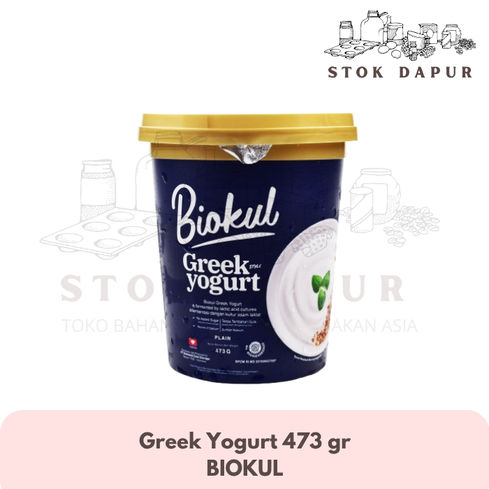 Jual BIOKUL GREEK YOGHURT PLAIN 473 GR | Shopee Indonesia