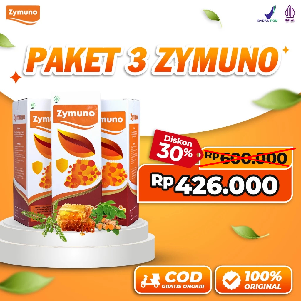 Jual ZYMUNO 3 BOX Madu Vitamin Herbal Tingkatkan Daya Tahan Tubuh Bantu ...