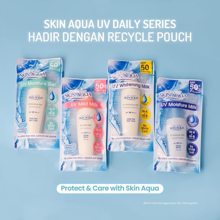 Jual SKIN AQUA Sunscreen SPF 50 PA++ 40gr (Moisture Milk/ Moisture Gel ...