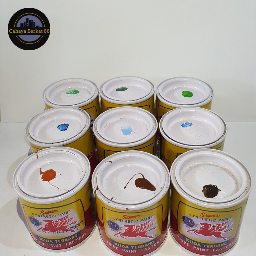 Jual Cat Kuda terbang 100gr, cat kayu besi kecil | Shopee Indonesia