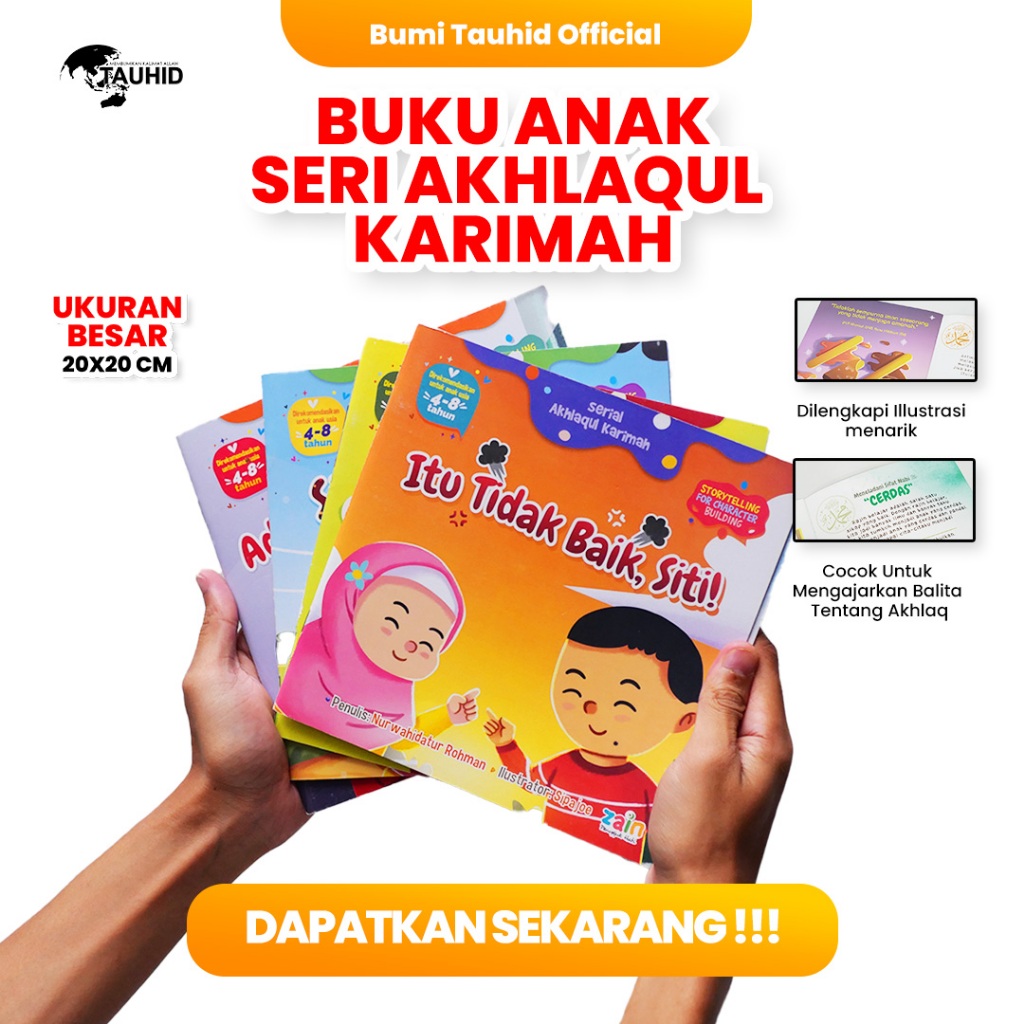 Jual Buku Anak Paket Serial Akhlaqul Karimah –Edukasi Bergambar Untuk Anak Usia Dini | Shopee ...