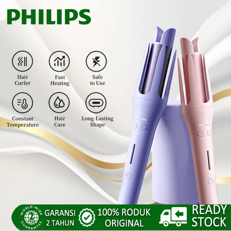 Jual PHILIPS Catokan Pengeriting Rambut Otomatis Desain baru Catokan ...