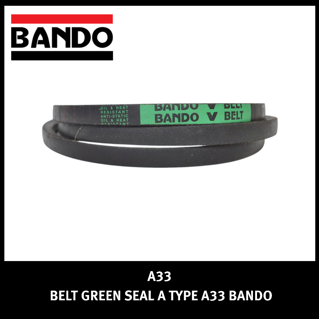Jual VANBELT FANBELT VBELT BELT GREEN SEAL A TYPE A33 BANDO talikipas mesin cuci Sharp Sanyo A33 ...