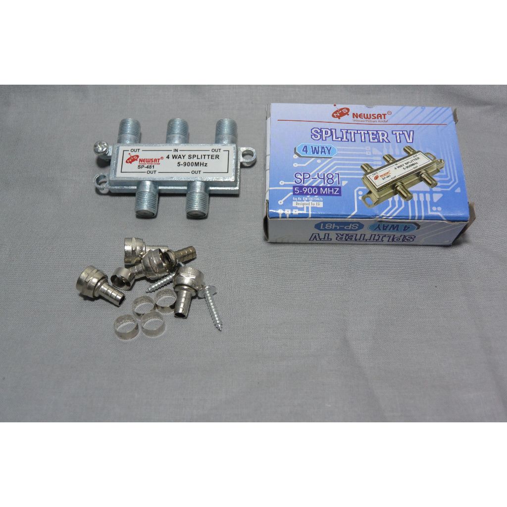 Jual PEMBAGI ANTENA TV SPLITTER SPLITER ANTEN TV 2 / 3 / 4 WAY BESI ...
