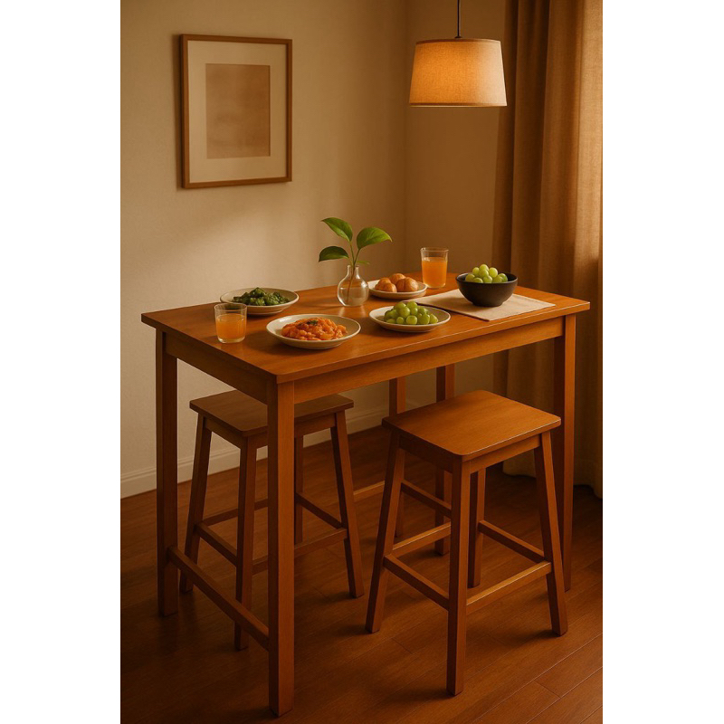 Jual Meja makan estetik kayu jati solid | Shopee Indonesia