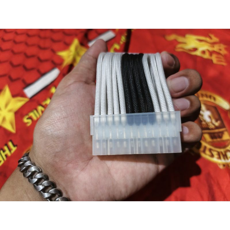 Jual Sleeved Psu Cable Extension (MOBO 24 Pin) | Shopee Indonesia