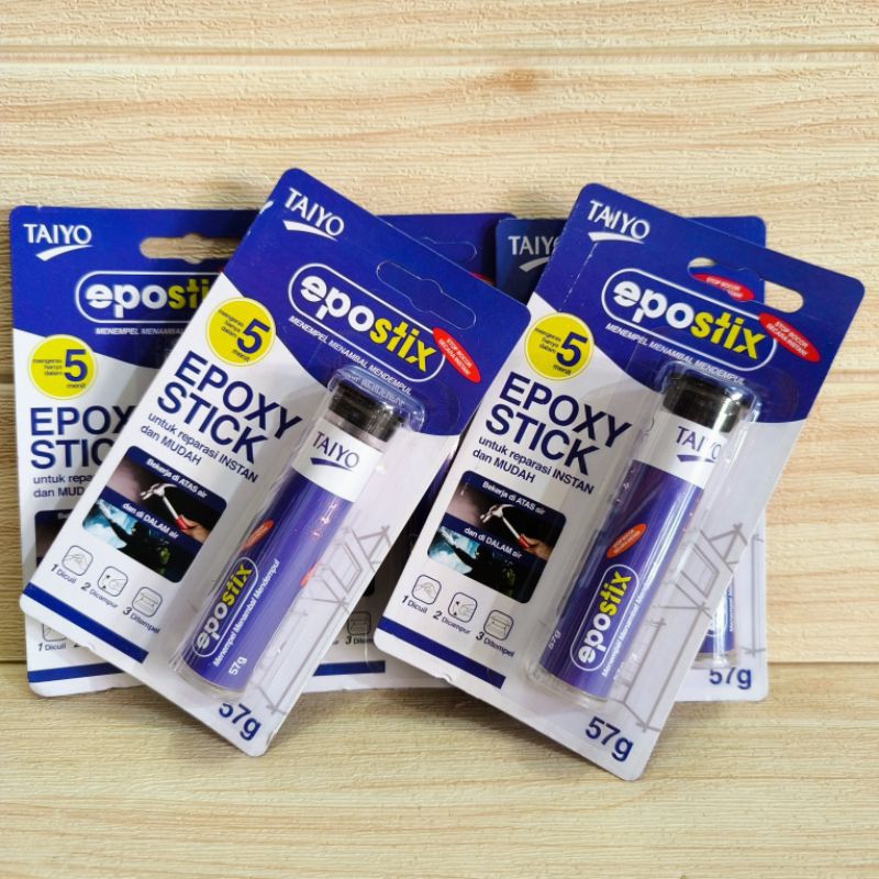 Jual Taiyo Epostix Epoxy Stick Lem Dodol Penambal Perekat Serbaguna Lem ...