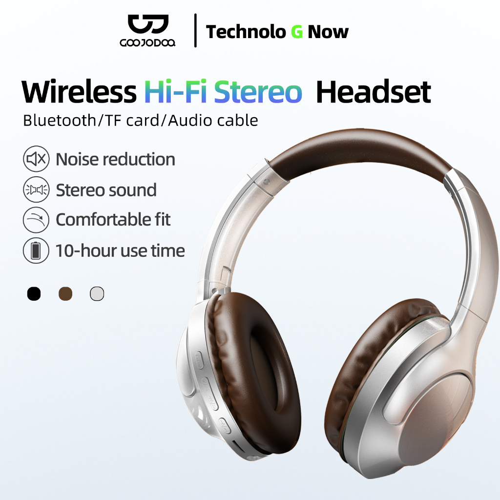 Jual GOOJODOQ J232 Gen 2 Headphones Wireless and Wired Play Modes ...