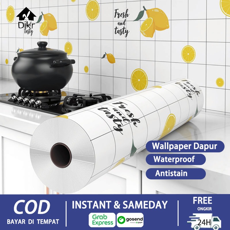 Jual Wallpaper Dapur Stiker Dinding Dapur Anti Minyak Dekorasi Dan ...