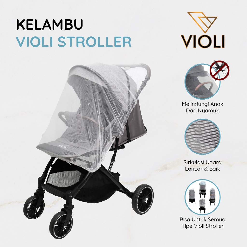 Jual Kelambu Violi Stroller – Net Mosquito | Shopee Indonesia